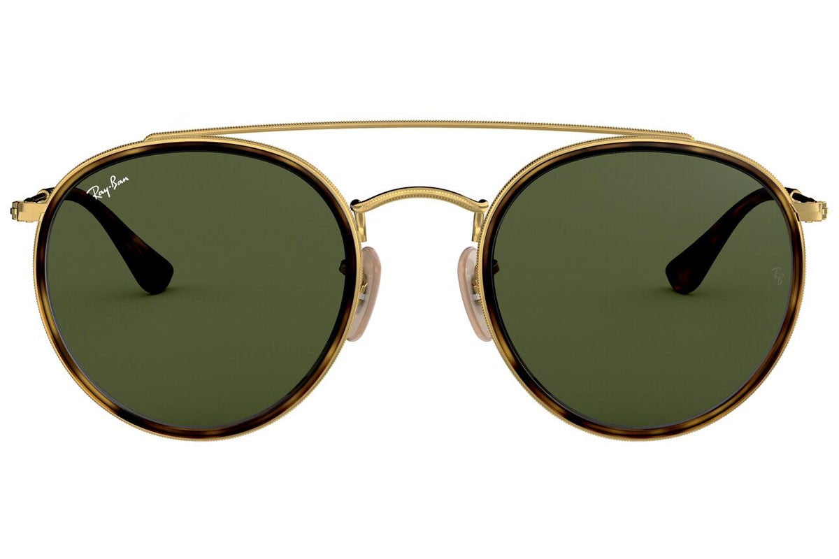 Ray-Ban Round Double Bridge Sonnenbrille RB3647N 001 unpolarisiert ...